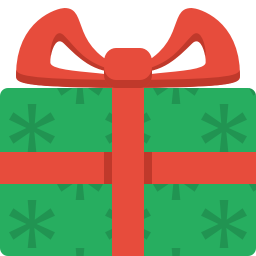 Simple Christmas Present Icon PNG ClipArt Image IconBug